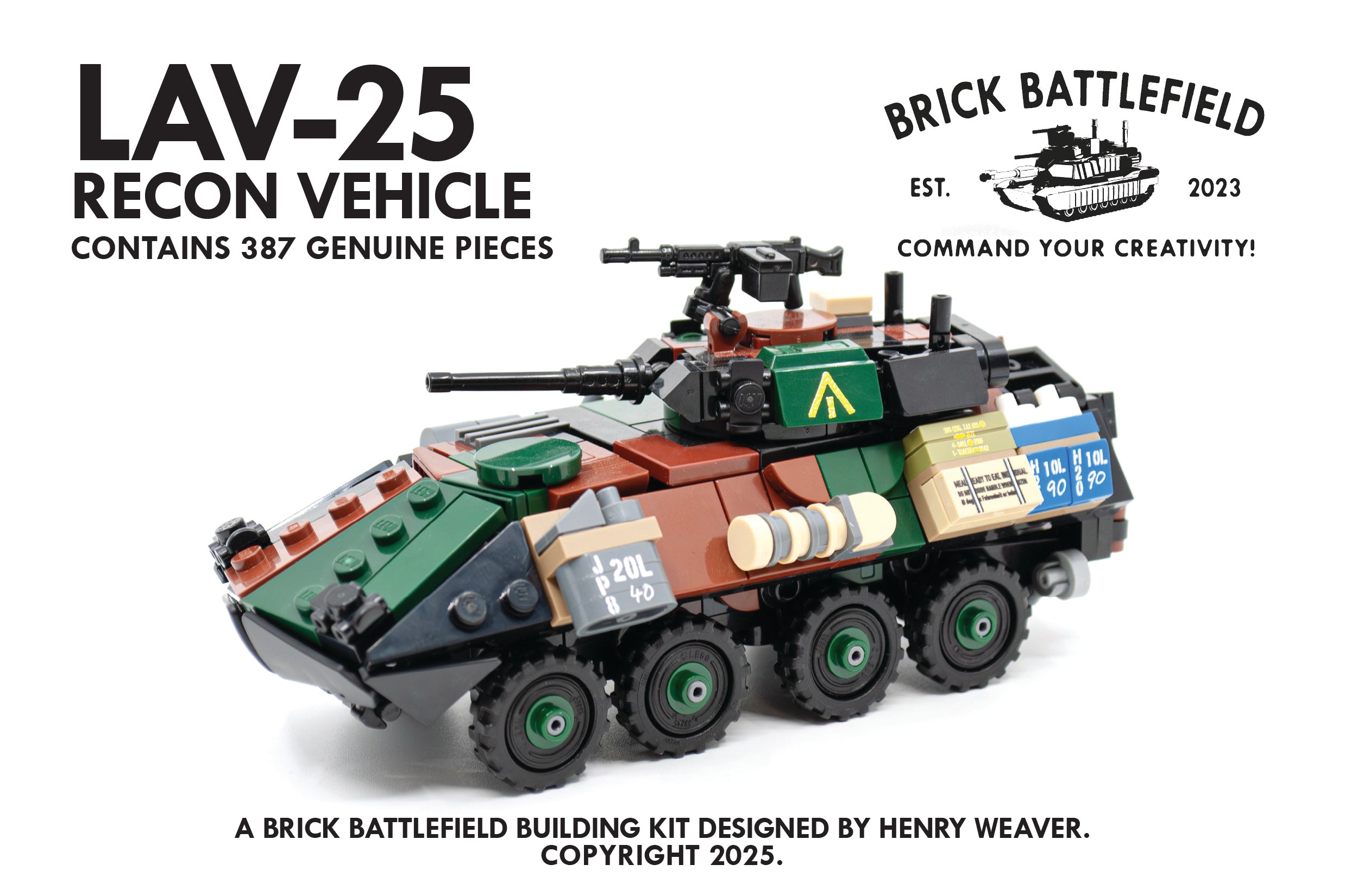LAV-25 Building Kit – BRICK BATTLEFIELD